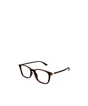 Montblanc Eyewear Square Frame Glasses - Havana