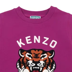 Kenzo Tiger Appliqué Sweatshirt Dress