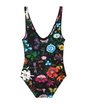 Gucci Flora Print One-piece Swimsuit - Multicolor