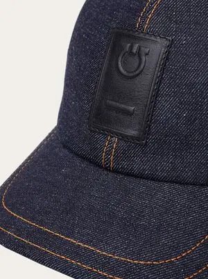 FERRAGAMO Gancini Baseball Cap - Black