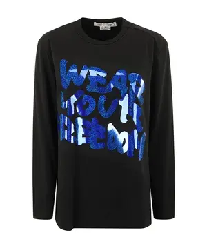 Comme Des Garcons Noir Kei Ninomiya Long Sleeve T-shirts For Women