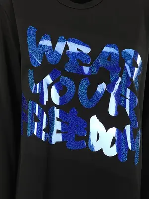 Comme Des Garçons Graphic Printed Long Sleeve T-shirt