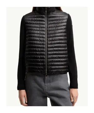 Moncler Quilted Zipped Cardigan - Black