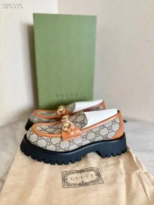 Gucci Horsebit-detail Monogram-pattern Loafers