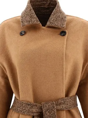 Max Mara Double-breasted Belted Coat
