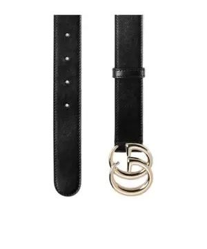 Gucci Double G Buckle Belt - Black