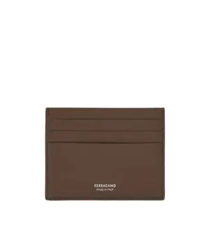FERRAGAMO Credit Card Holder - Concrete