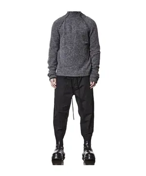 THOM KROM High Neck Knitwear With Outstitching