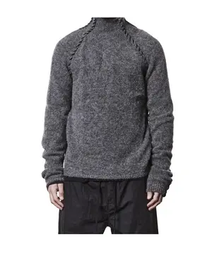 THOM KROM High Neck Knitwear With Outstitching