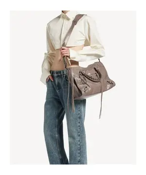 Balenciaga Le City Medium Shoulder Bag - Deep Nova