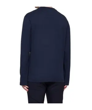 Burberry Ekd Printed Crewneck Sweatshirt - Navy Blue