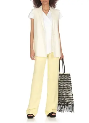 Fabiana Filippi High Waist Straight-leg Trousers - Nude