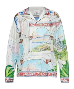 Casablanca Le Passage Satin Shirt - Multicolor