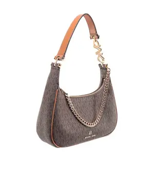 Michael Kors Monogram Patterned Shoulder Bag With Chain Strap