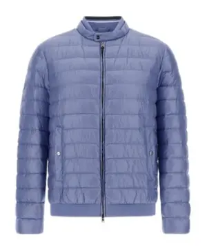 Herno Quilted Zip-front Stand Collar Jacket