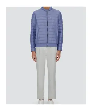 Herno Quilted Zip-front Stand Collar Jacket