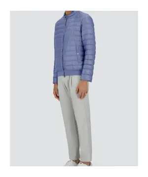 Herno Quilted Zip-front Stand Collar Jacket