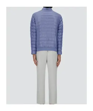 Herno Quilted Zip-front Stand Collar Jacket