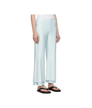 JIL SANDER Flower Jacquard Trousers