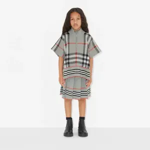 Burberry Icon Stripe Knitted Pleated Miniskirt