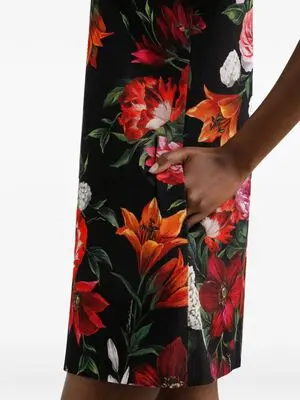 Dolce & Gabbana Sleeveless Floral Print Mini Dress