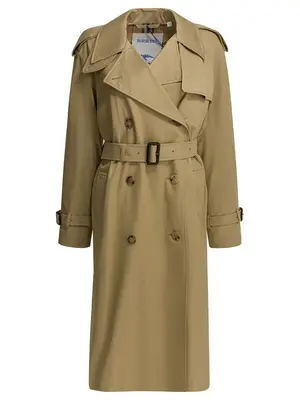 Burberry Double Breasted Belted Coat