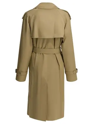 Burberry Double Breasted Belted Coat
