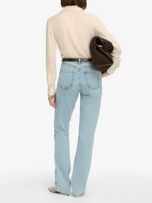 FRAME High Waist Straight Leg Jeans