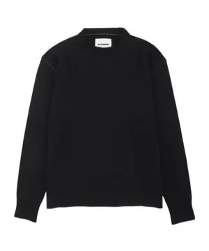 JIL SANDER Round Neck Sweater - Black