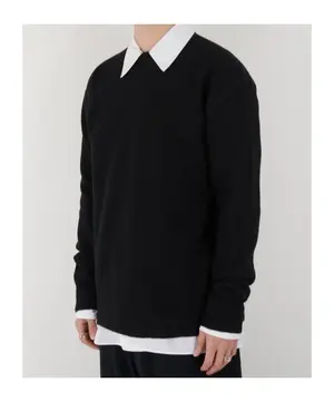 JIL SANDER Round Neck Sweater - Black