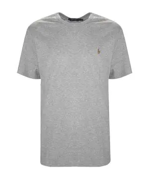 Polo Ralph Lauren Logo Embroidered Crewneck T-shirt - Gray