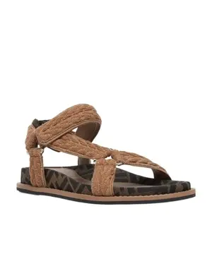 Fendi Braided Flat Sandals