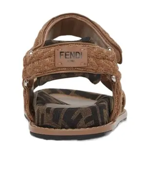 Fendi Braided Flat Sandals
