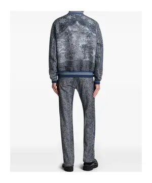 Etro Wool-blend Bomber Jacket With Floral And Medallion Motif