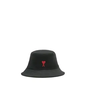 AMI Paris De Coeur Embroidered Bucket Hat