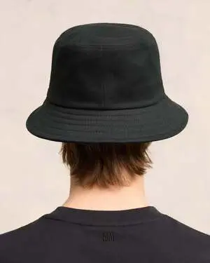 AMI Paris De Coeur Embroidered Bucket Hat