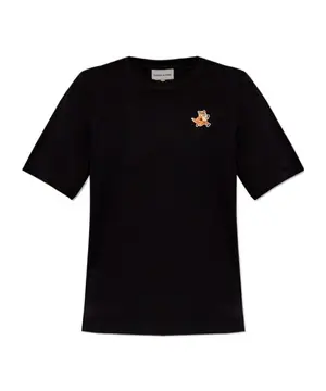 Maison Kitsuné Speedy Fox Patch Crewneck T-shirt - Black