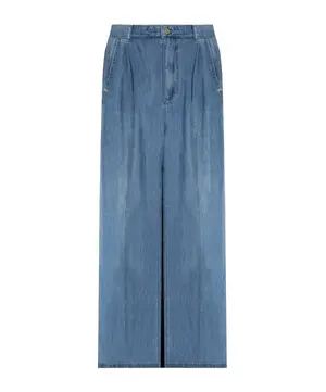 Michael Kors Pleated Wide Leg Jeans