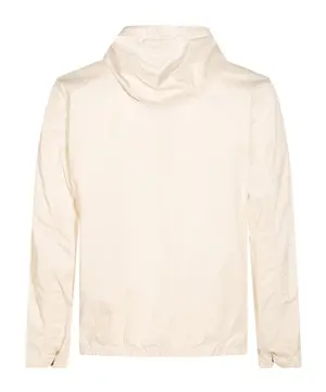 Stone Island Drawstring Hooded Jacket - Ivory