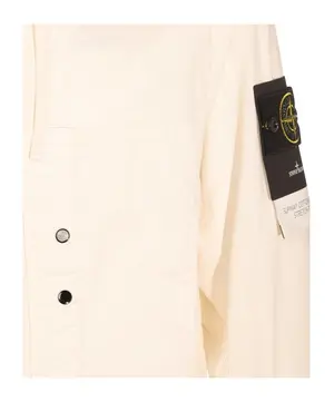 Stone Island Drawstring Hooded Jacket - Ivory
