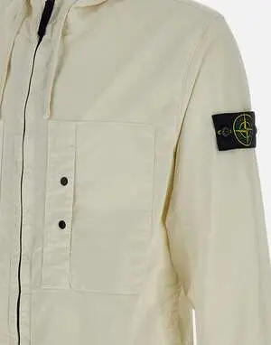Stone Island Compass Patch Drawstring Hooded Jacket