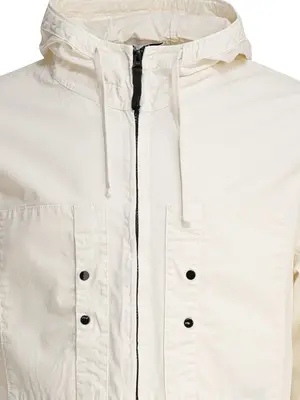 Stone Island Compass Patch Drawstring Hooded Jacket