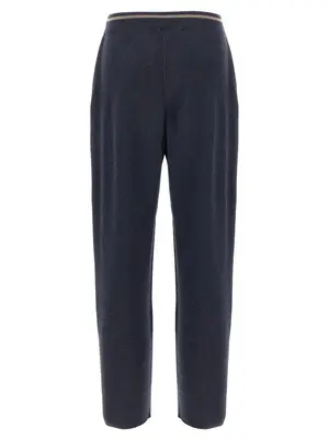 Brunello Cucinelli Drawstring Straight Leg Trousers