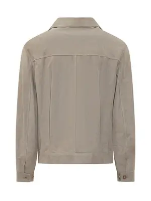 Brunello Cucinelli Collared Button-up Jacket - Nude