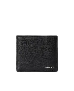 Gucci Logo Plaque Bifold Wallet - Black