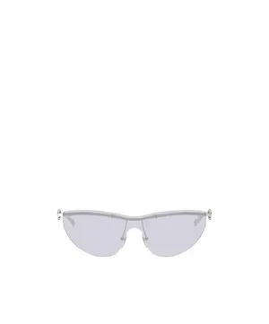 Gucci Shield Frame Sunglasses - Silver