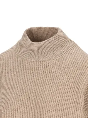 Brunello Cucinelli High Neck Monili Detailed Sweater
