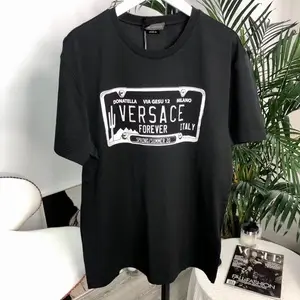Versace Registration Plate Print T-shirt
