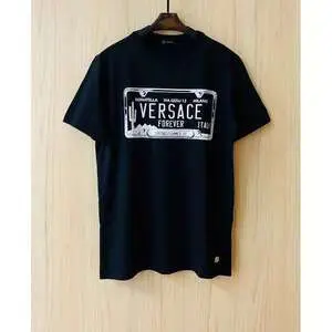Versace Registration Plate Print T-shirt