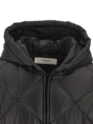 Celine Quilted Jacket In Light Nylon